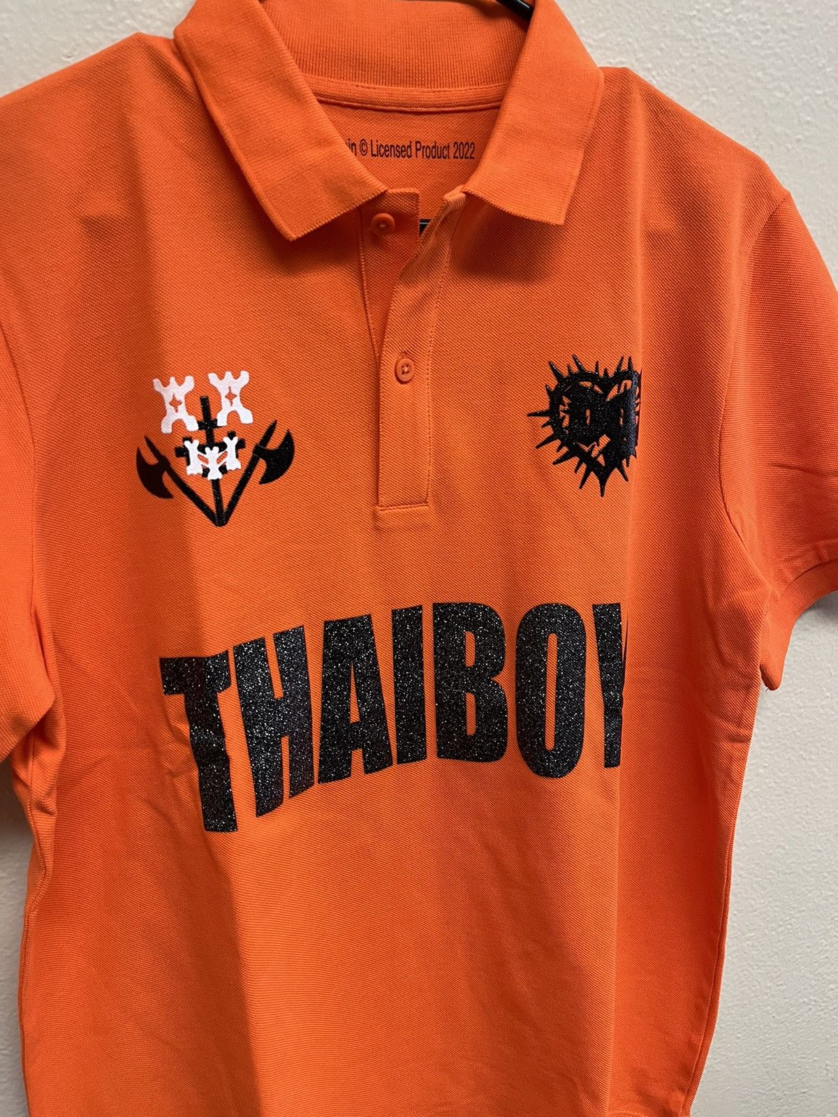 Drain Gang × Sad Boys Thaiboy Digital Back 2 Life Polo Orange | M | Grailed
