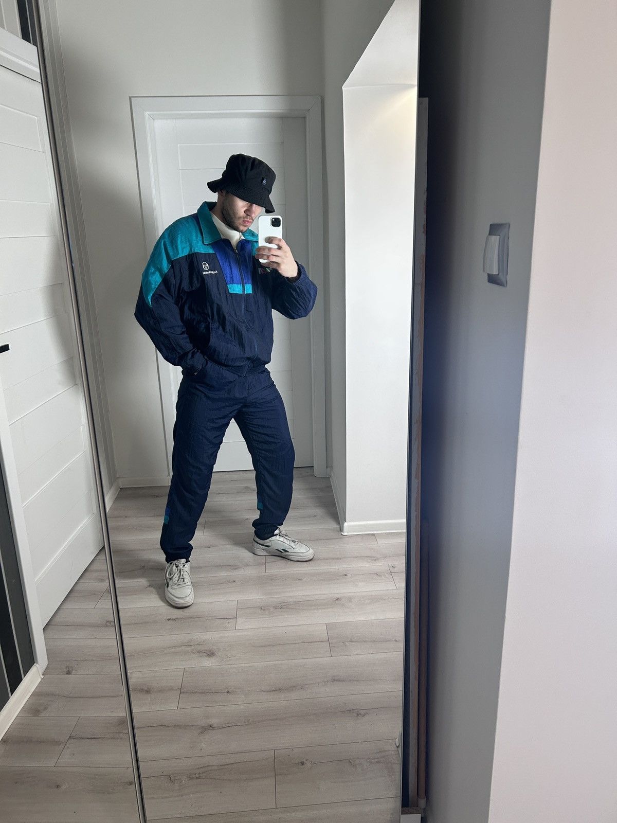 Vintage Sergio Tacchini vintage 90’s navy tracksuit | Grailed