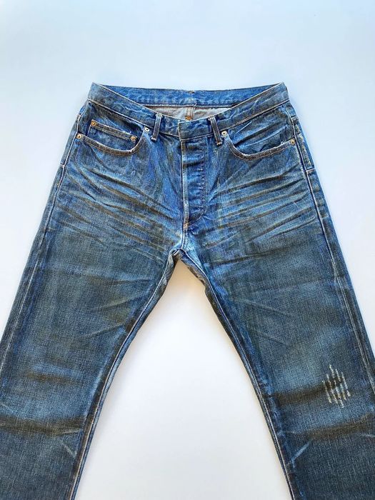 Dior Dior Homme S/S 2004 Luster Clawmark Silicone Coated Denim | Grailed