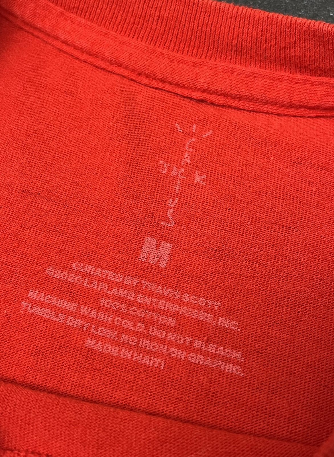 Travis Scott Medium Travis Scott McDonalds Cactus Jack Red Sesame T ...