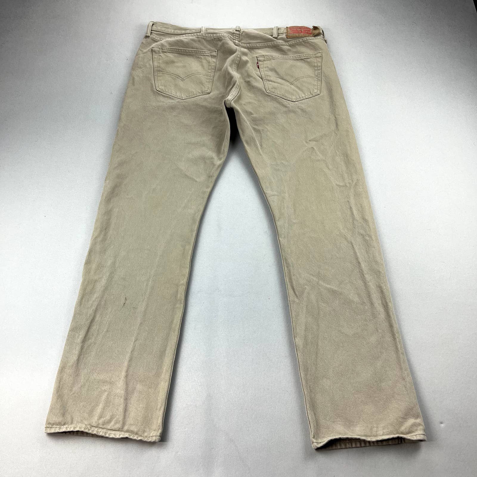 Levi's Levis 501 Jeans Mens 38x32 Tan Denim Original Straight Fit | Grailed
