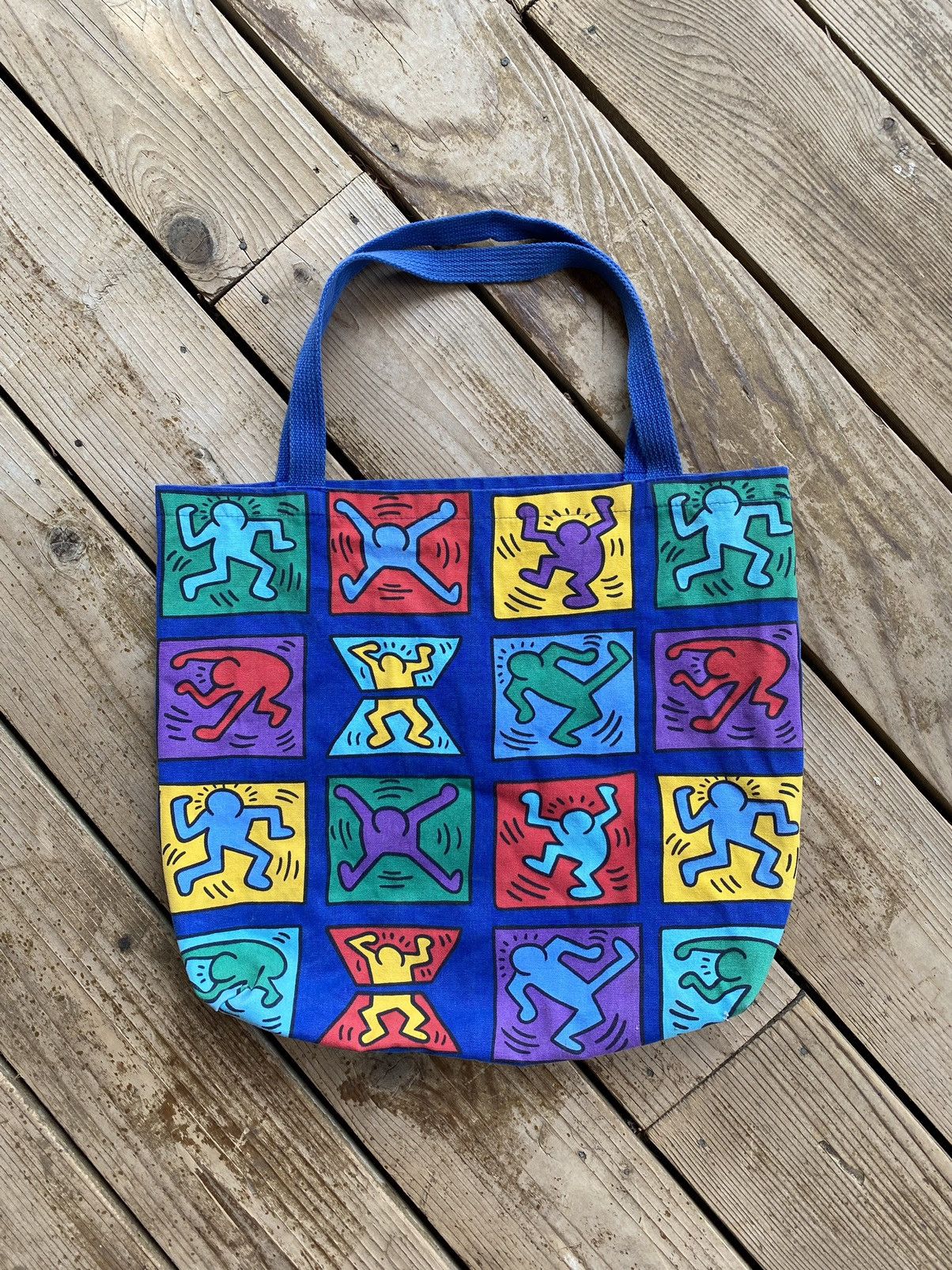 Keith Haring × Vintage Vintage 1982 Keith Haring Tote Bag | Grailed