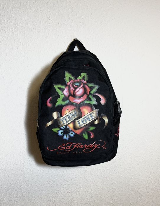 Vintage Ed Hardy Vintage Large Backpack | Grailed