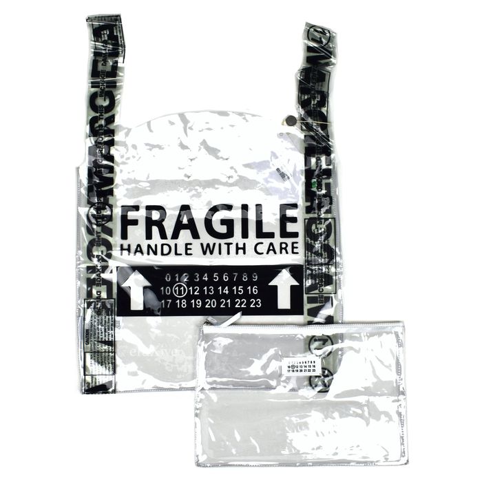 Maison Margiela Maison Margiela Transparent Clear PVC Logo Tote Bag ...
