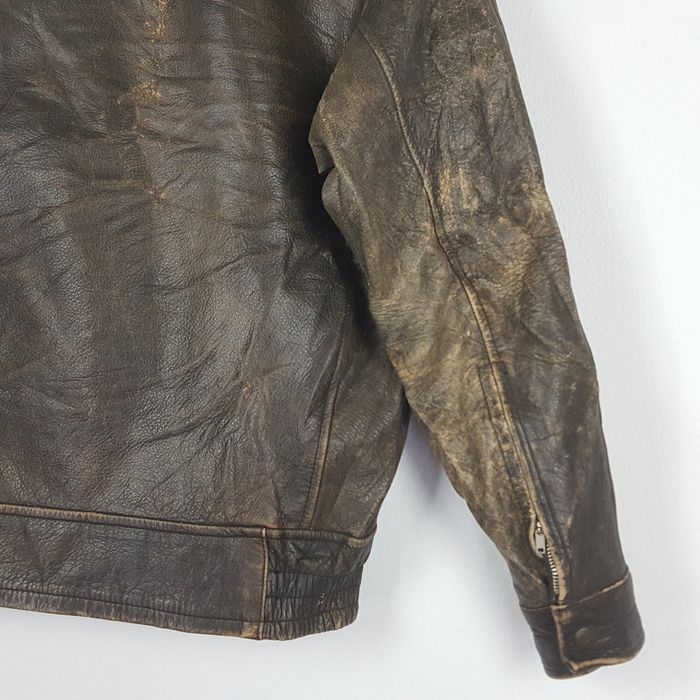 Vintage Vintage Japanese Brand Leather Jacket | Grailed