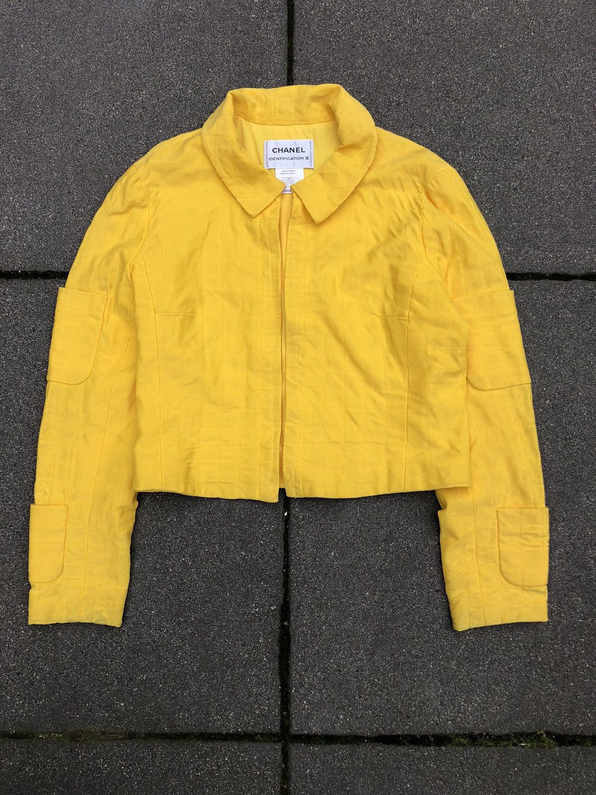 Chanel × Karl Lagerfeld size M Chanel ss00 quilted jacket crop 2000 ...