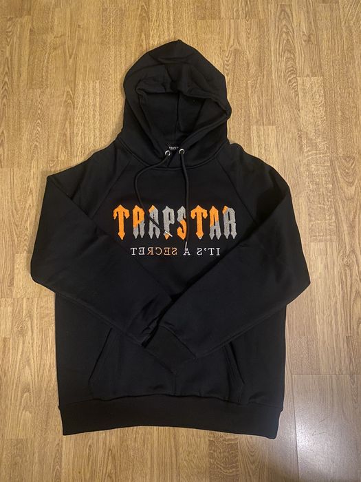 Trapstar London Trapstar tracksuit black/orange | Grailed