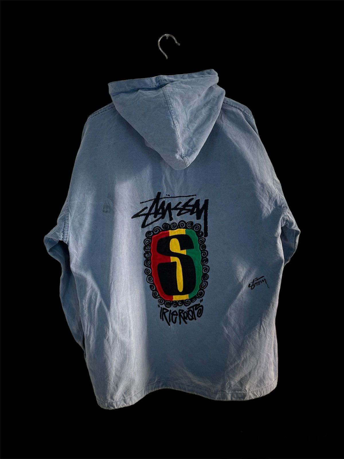 Stussy 90’s STUSSY RASTA Hoodies Fish Tail Streetwear | Grailed