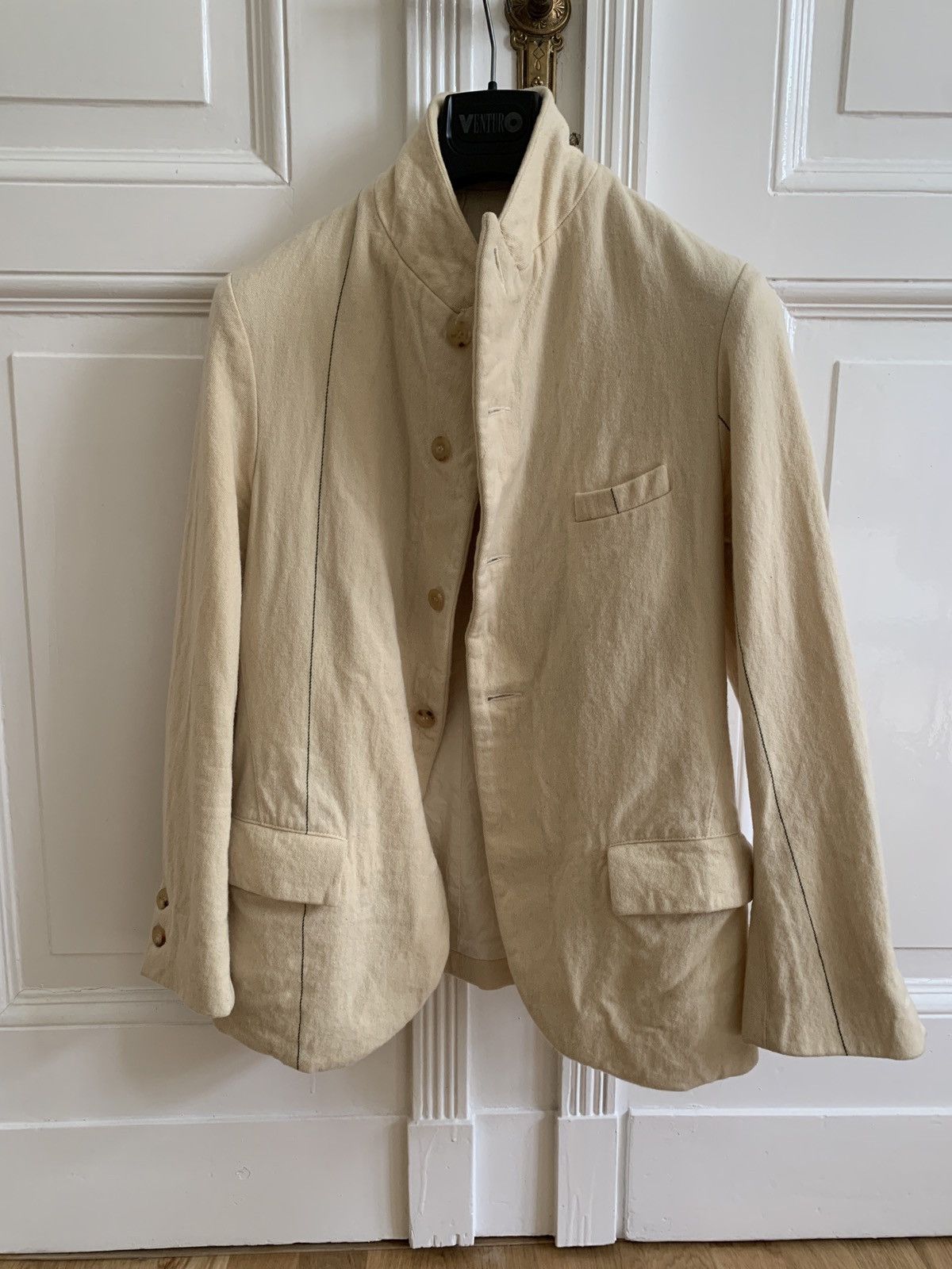 Paul Harnden Shoemakers Paul Harnden Wool Blazer Cream Green Line ...