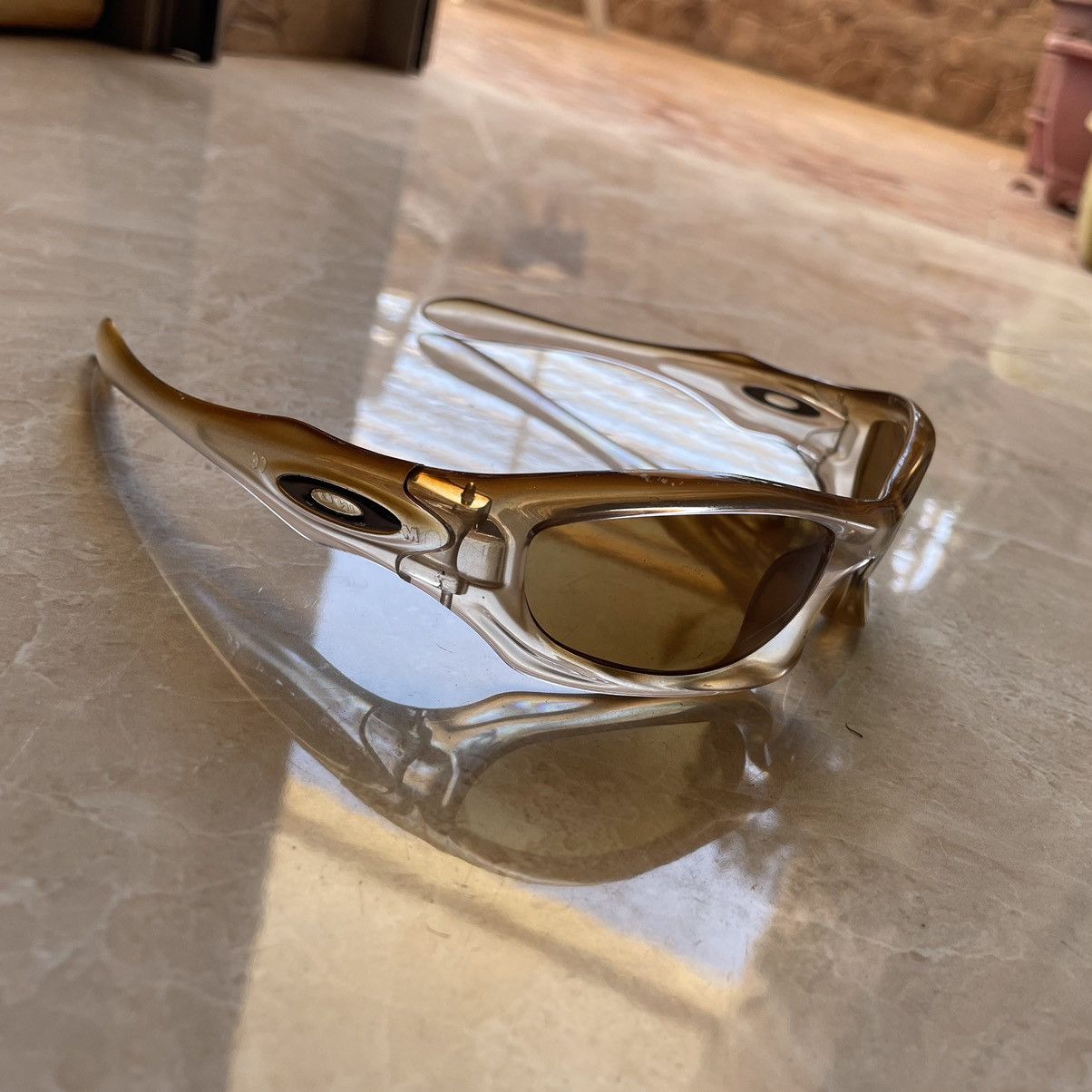 Vintage 2005 Oakley Monster Dog Brown Fade w/Gold Iridium Lens | Grailed