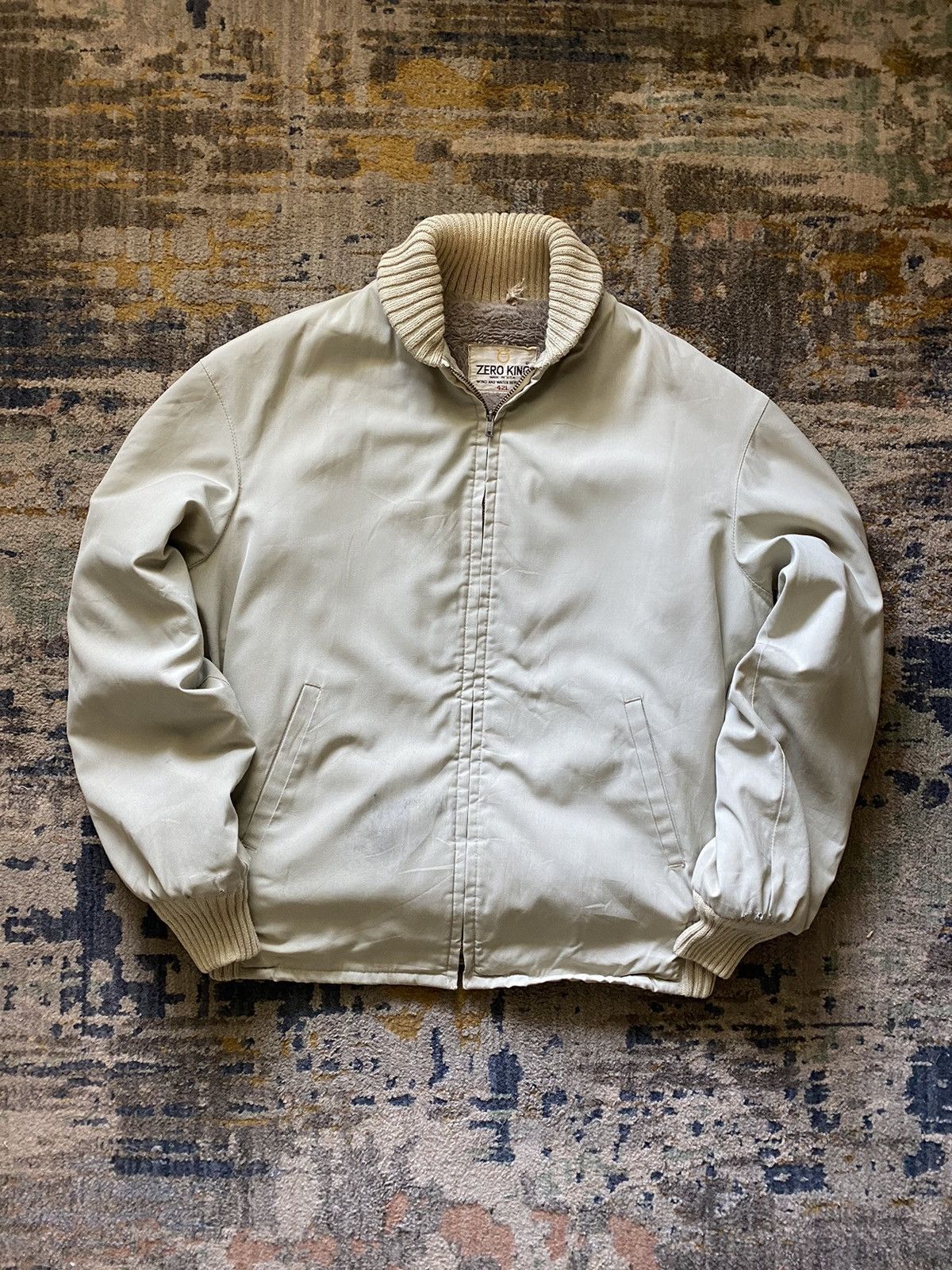 Vintage 1960’s cream “zero king” fur lined jacket | Grailed
