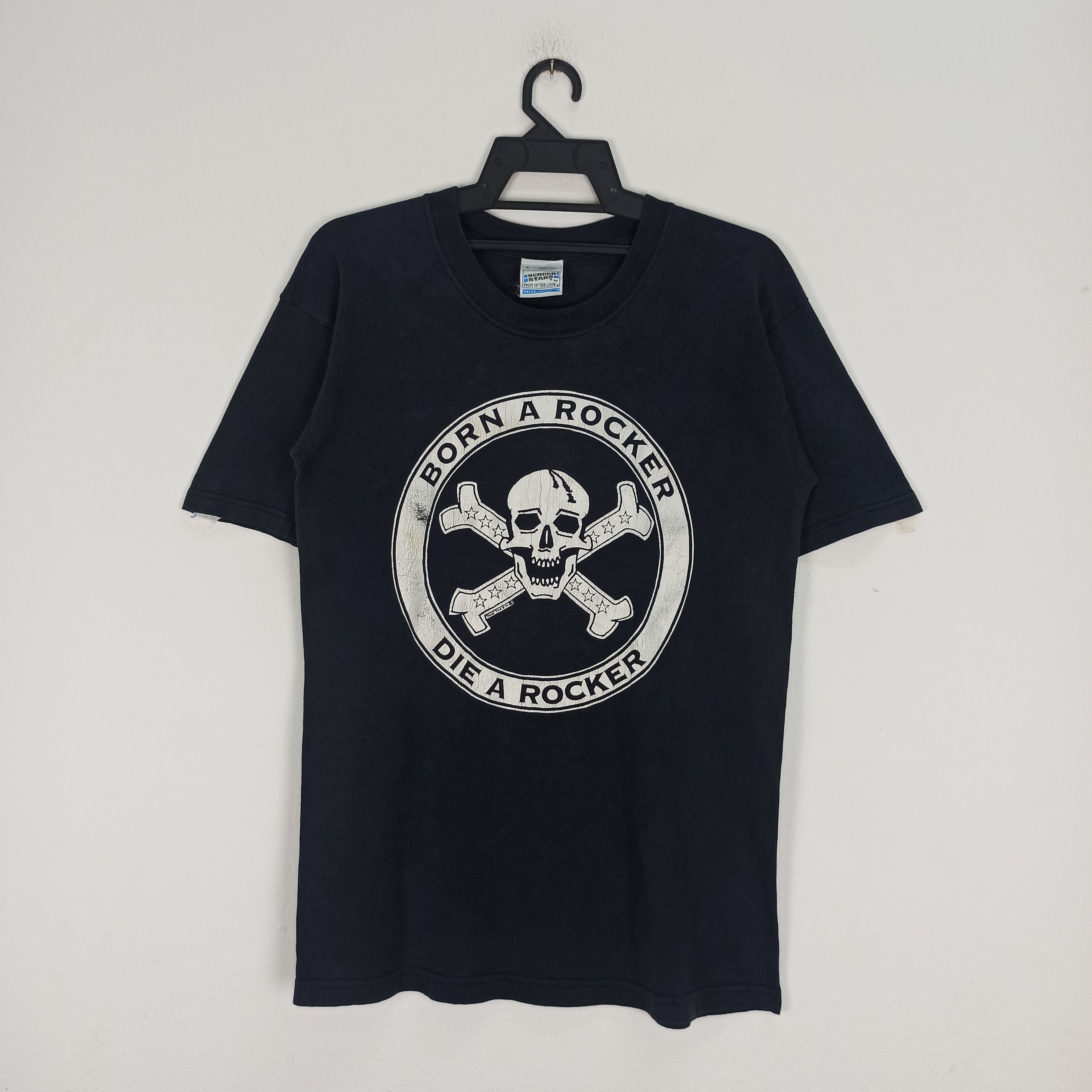 Rare × Rock Band 🔥Rare🔥 "Born a Rocker Die a Rocker" Rock Band Tees ...