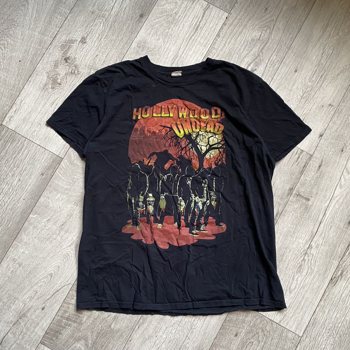 Vintage AMAZING HOLLYWOOD UNDEAD ROCK BAND HORROR T SHIRT | Grailed