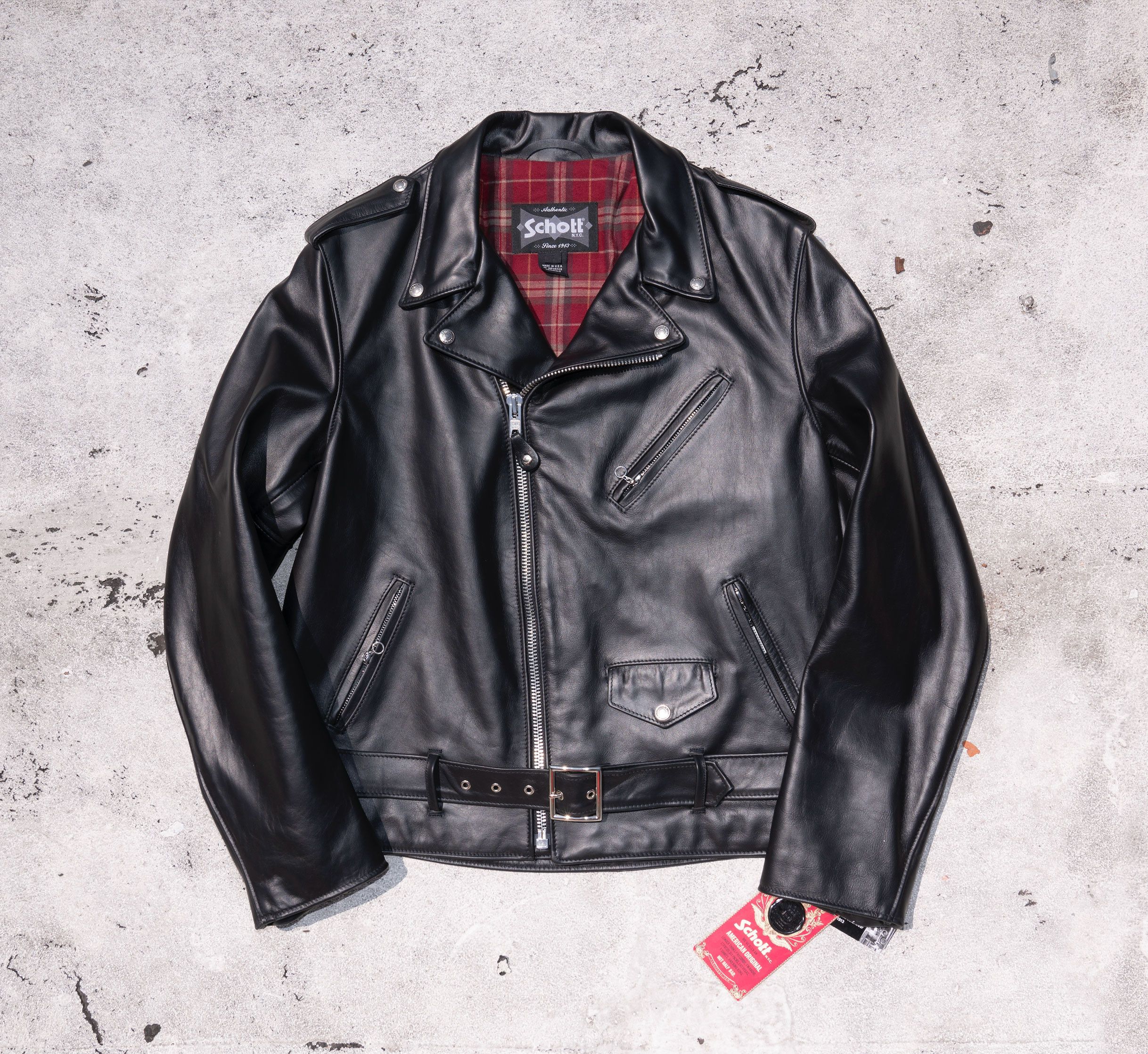 Schott NEW Schott 626 Leather Jacket: lightweight, moto style | Grailed