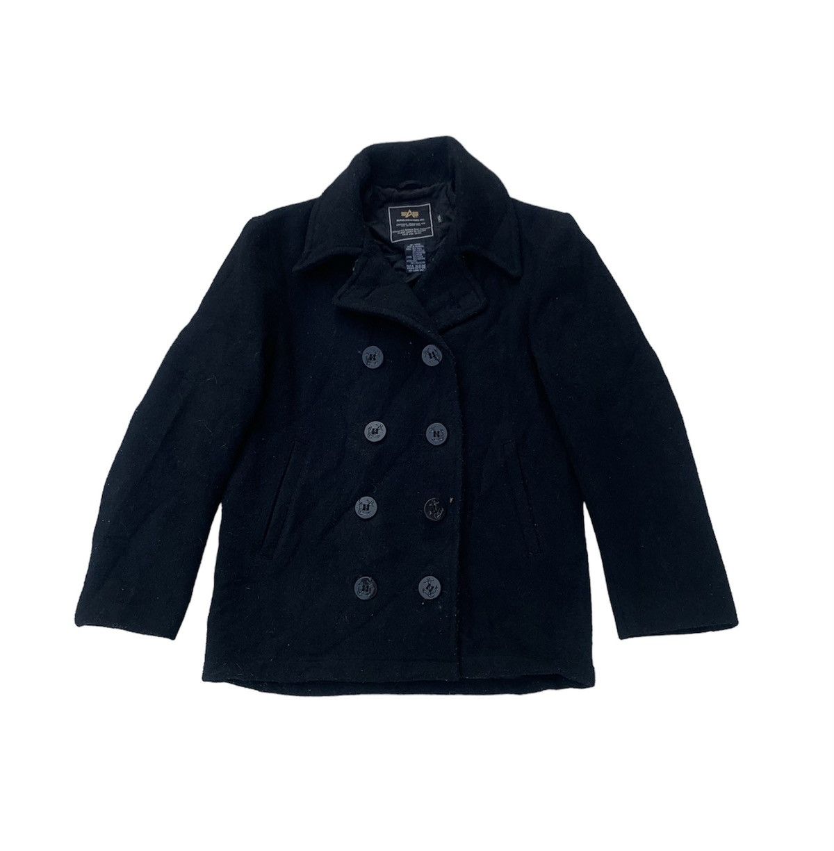 Alpha Industries × Military × Vintage Vintage Alpha Industries Wool Pea ...