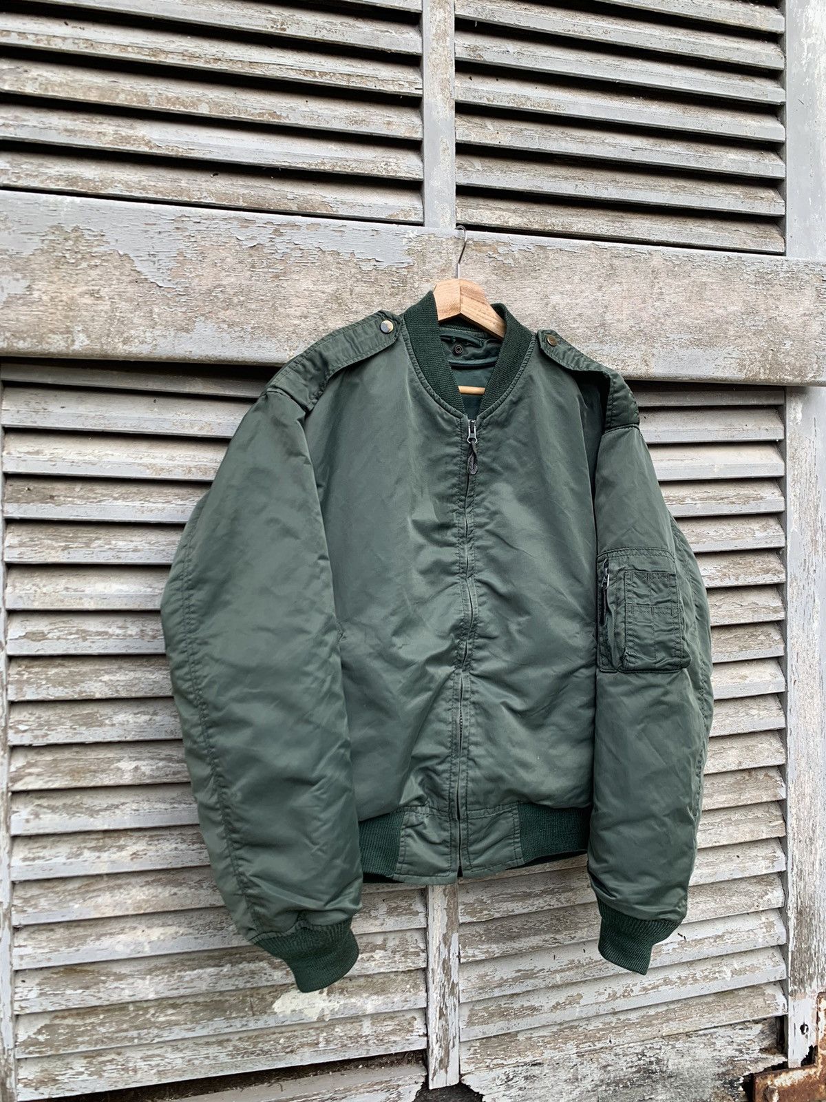 Bomber Jacket × Japanese Brand × Vintage 🪖Vintage Flyers MA-1 Man Intermediate Bomber Jacket ...