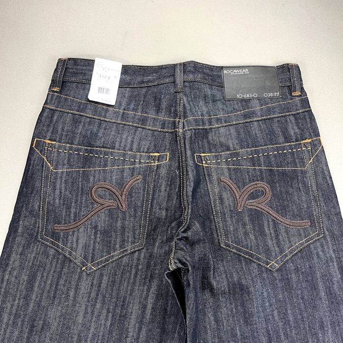Rocawear Rocawear Jeans Mens 36 Black Denim Original Fit Raw Indigo ...