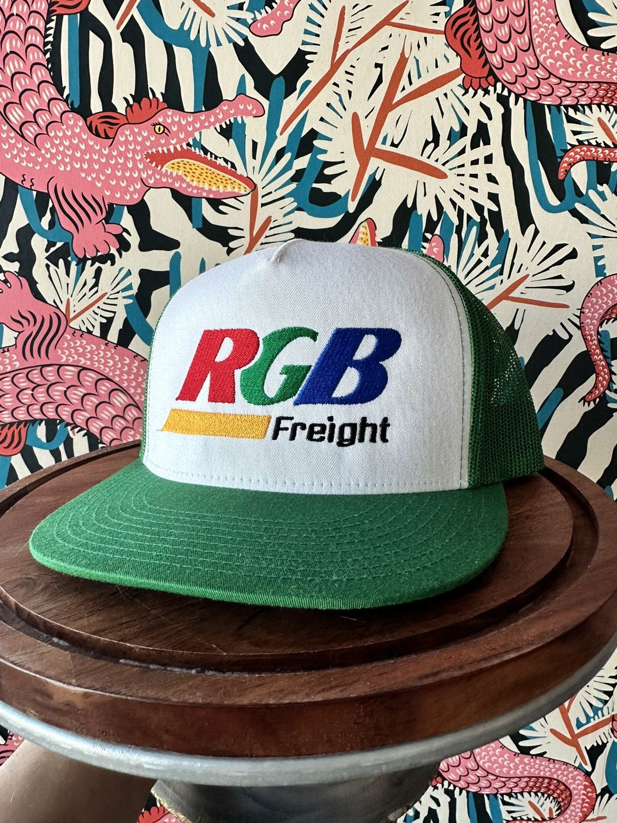 RGB Freight × Streetwear × Trucker Hat RGB Freight Green Embroidered ...