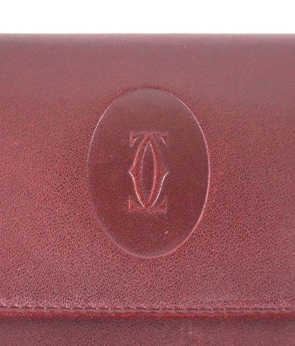 Cartier Cartier Embossed Leather Logo Bi-Fold Organizer Wallet | Grailed