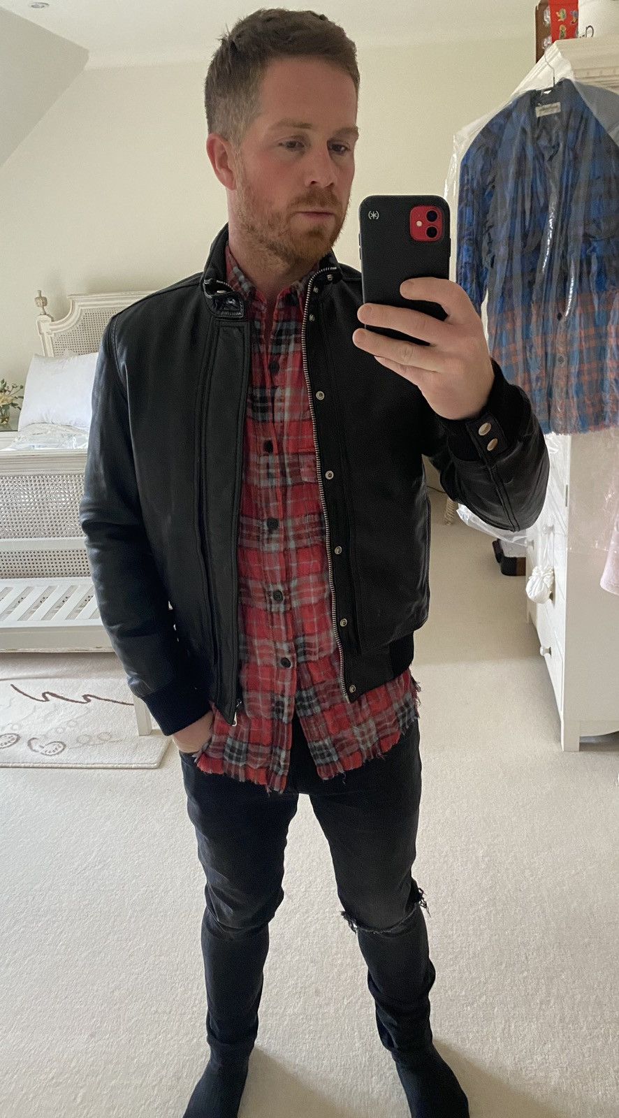 Dior Dior Homme AW08 leather jacket x Kris Van Assche $3890!!! | Grailed