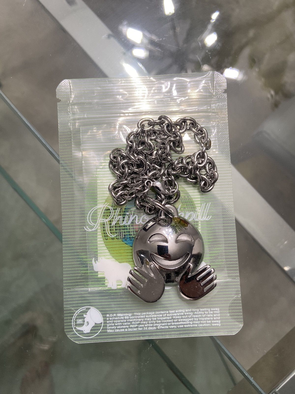 Drain Gang × Streetwear Rhinodickpill Emoji Chain | Grailed