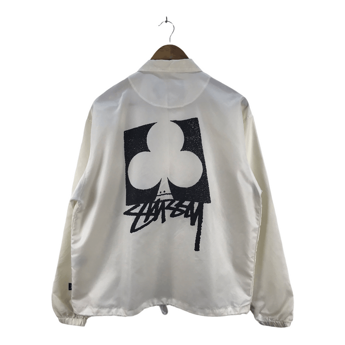 Stussy Stussy Club White Windbreaker Jacket | Grailed
