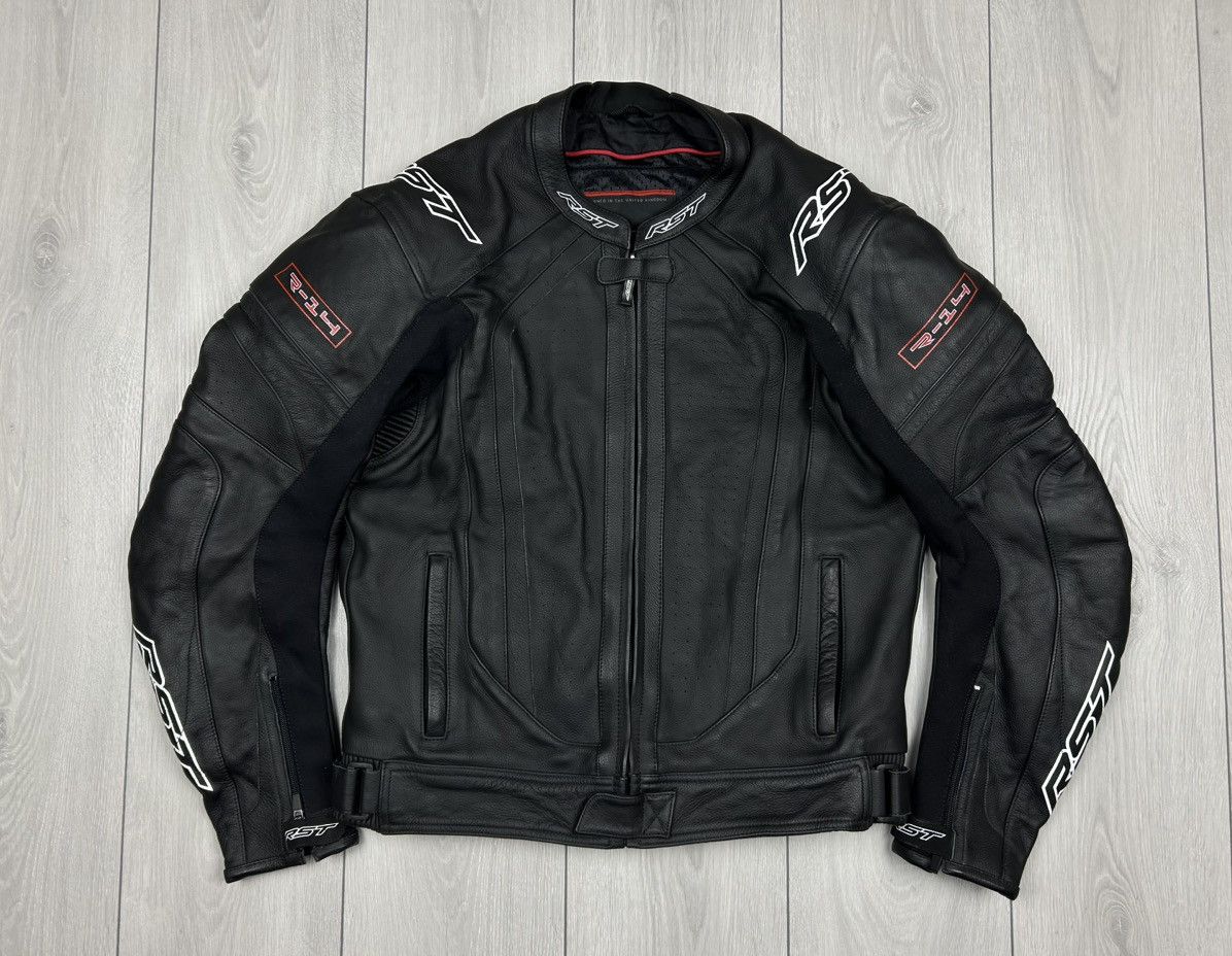 Leather Jacket RST Racing Leather Jacket Performance Black size L | Grailed