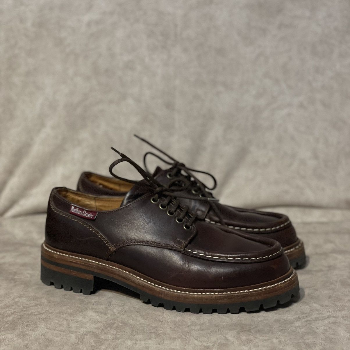 Marlboro Classics × Vintage Vintage Marlboro Classics Leather Brown ...