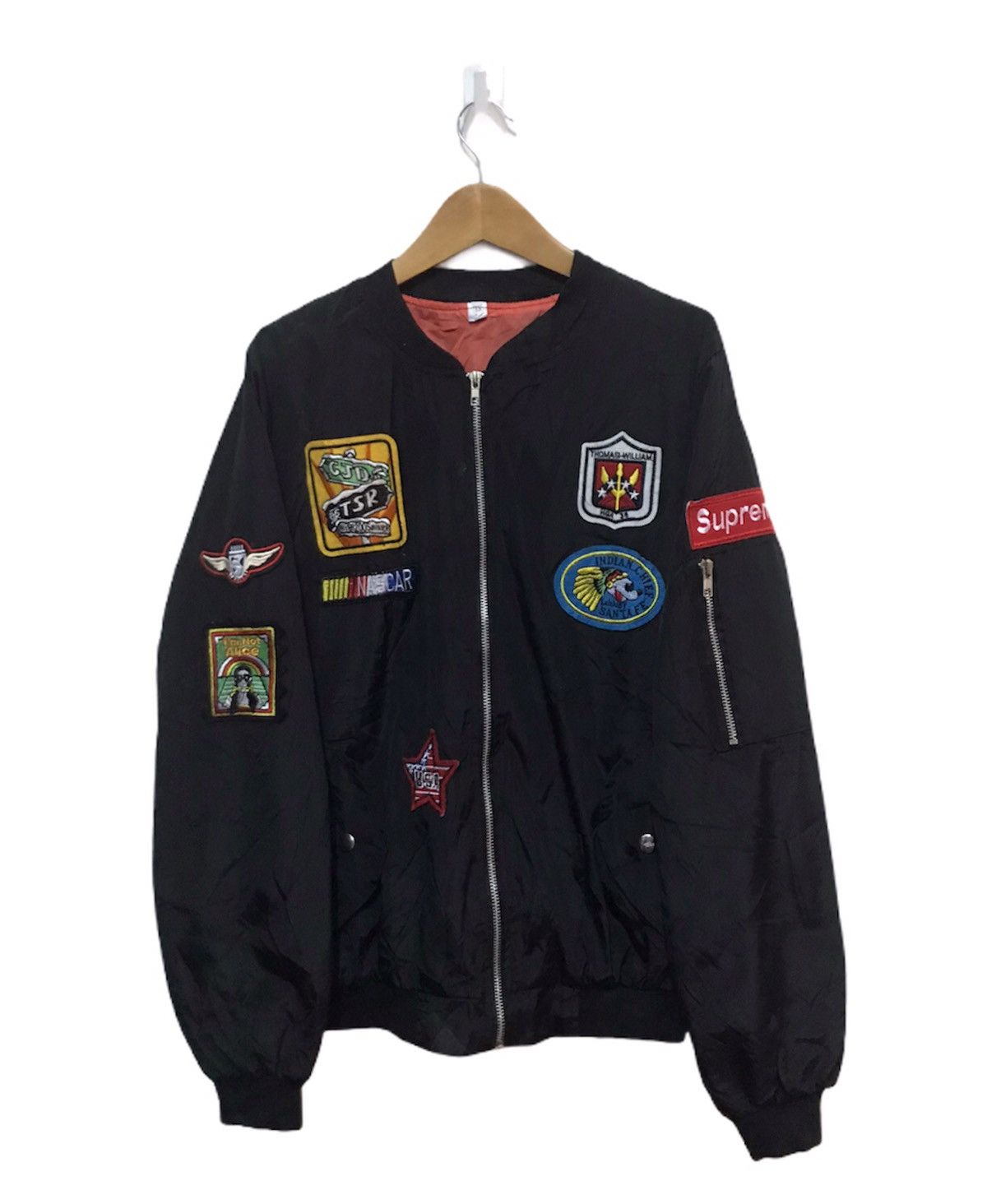 Custom Bomber patches jacket | Grailed