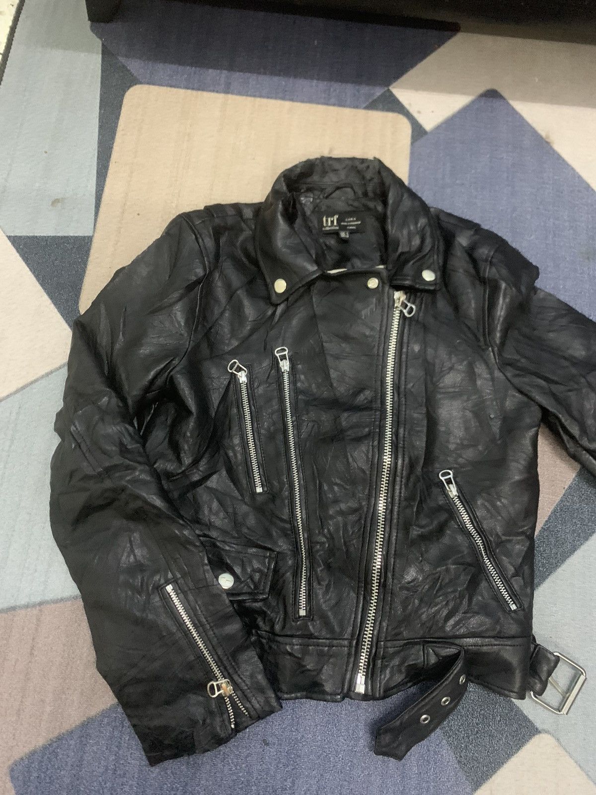 Zara Zara trf collection jacket leather | Grailed