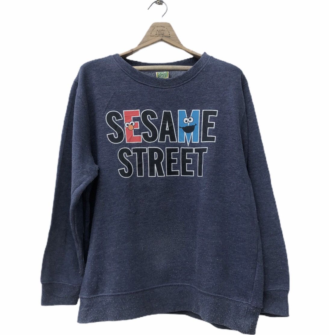 Cartoon Network × Streetwear Sesame Street Sweatshirt Big Logo K2Y ...