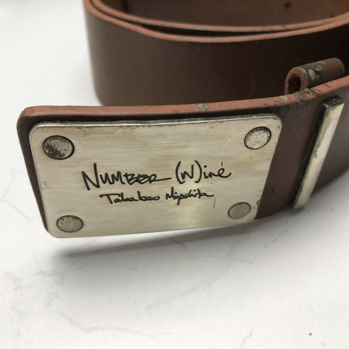 Vintage Vintage Number Nine x Takahiromiyashita Leather Belt | Grailed