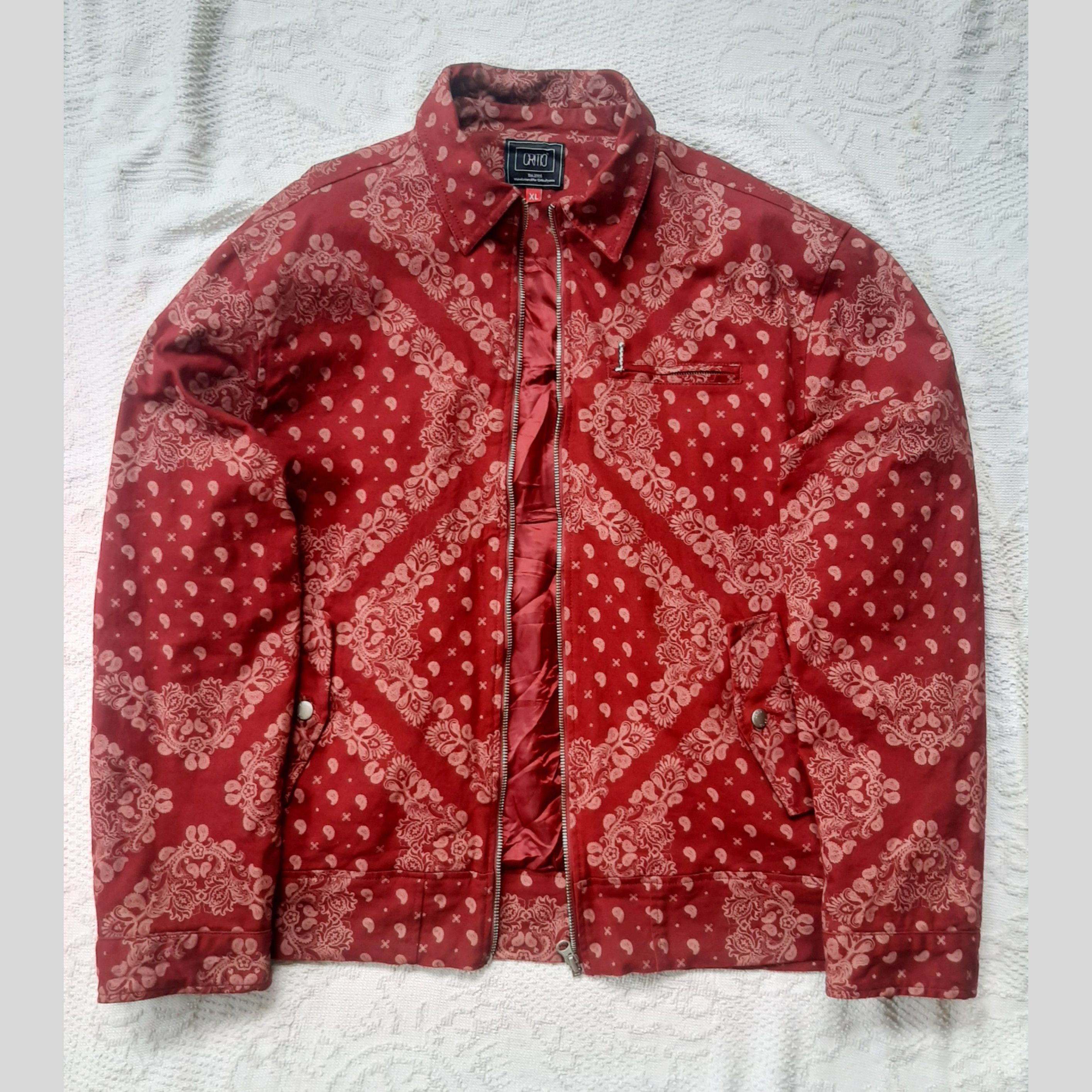 Vintage 💥Make Offers💥 Denim Jacket Critic Bandana Paisley Vintage | Grailed