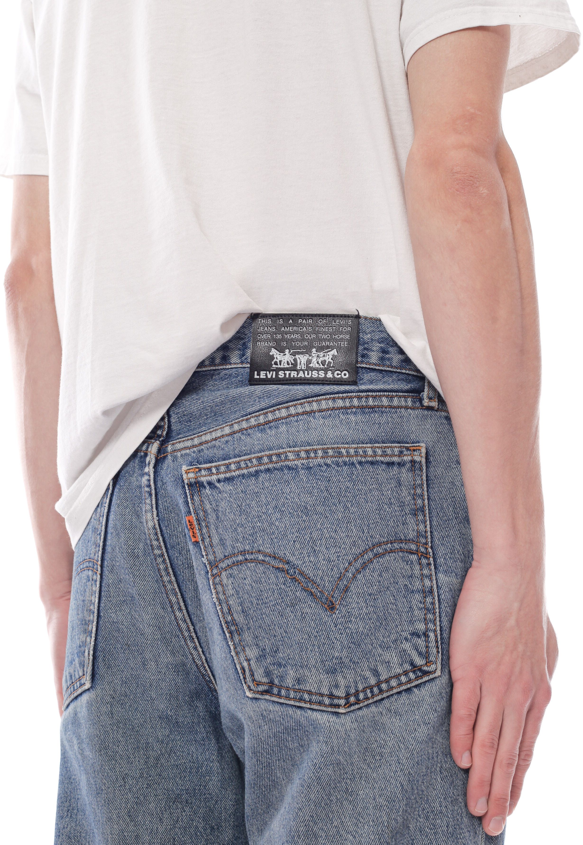 Vintage Vintage LEVIS Jeans Washed Blue Denim 80s Orange Tab A7467 ...