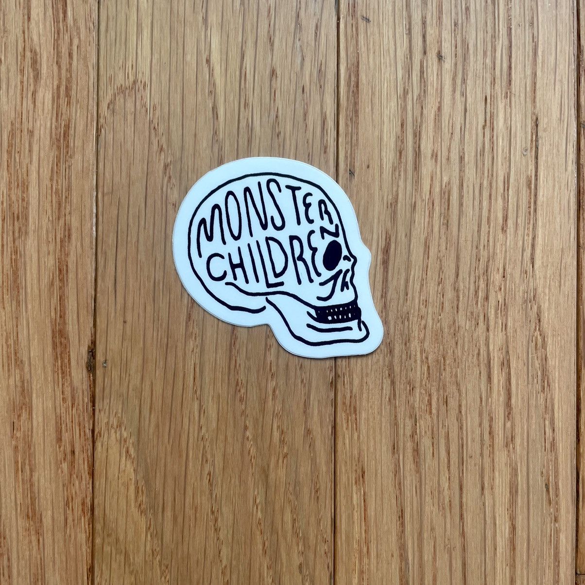 Streetwear Rare Monster Children Skull Skeleton Logo Sticker NEW | Grailed