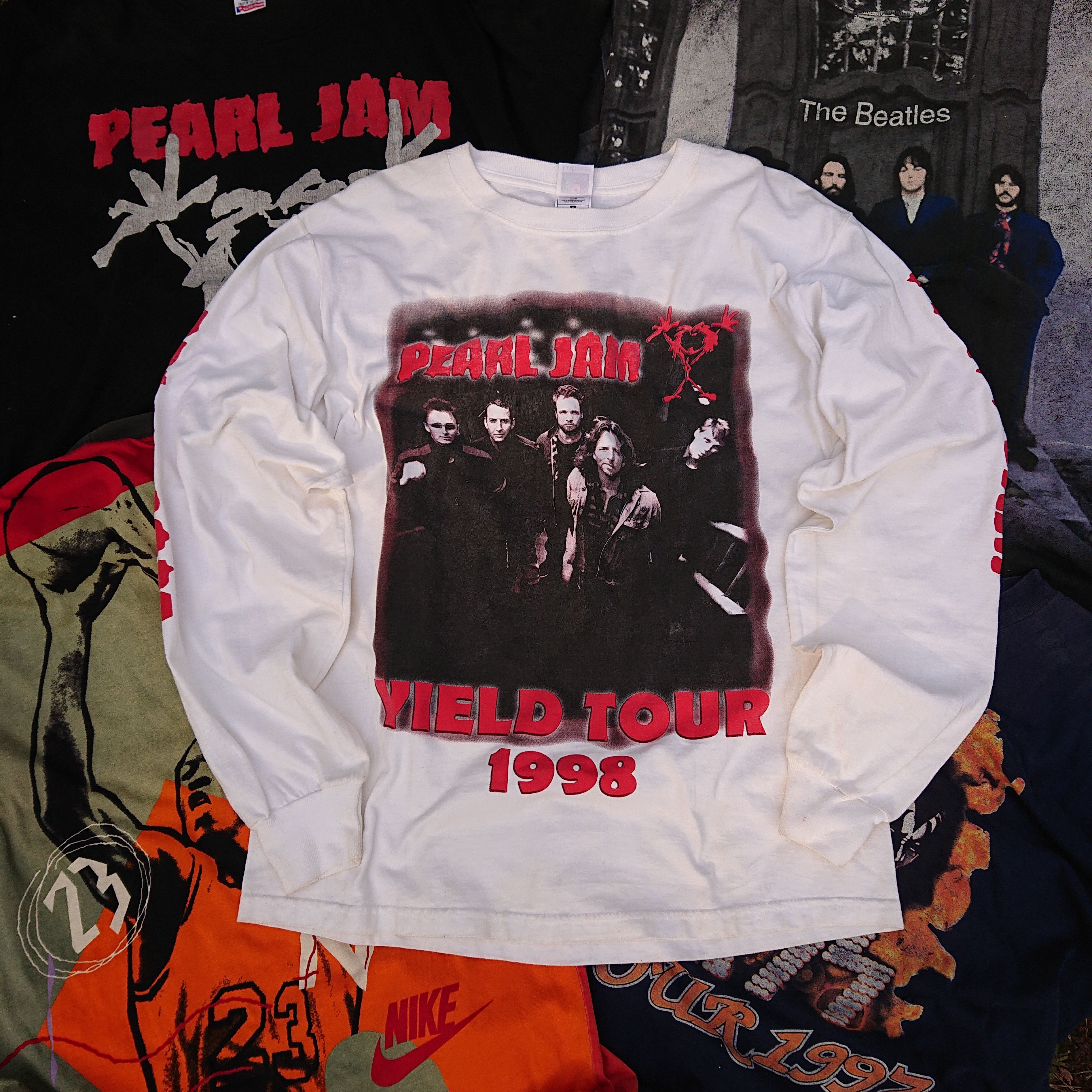 Band Tees × Fruit Of The Loom × Vintage PEARL JAM YIELD TOUR 1998 | Grailed