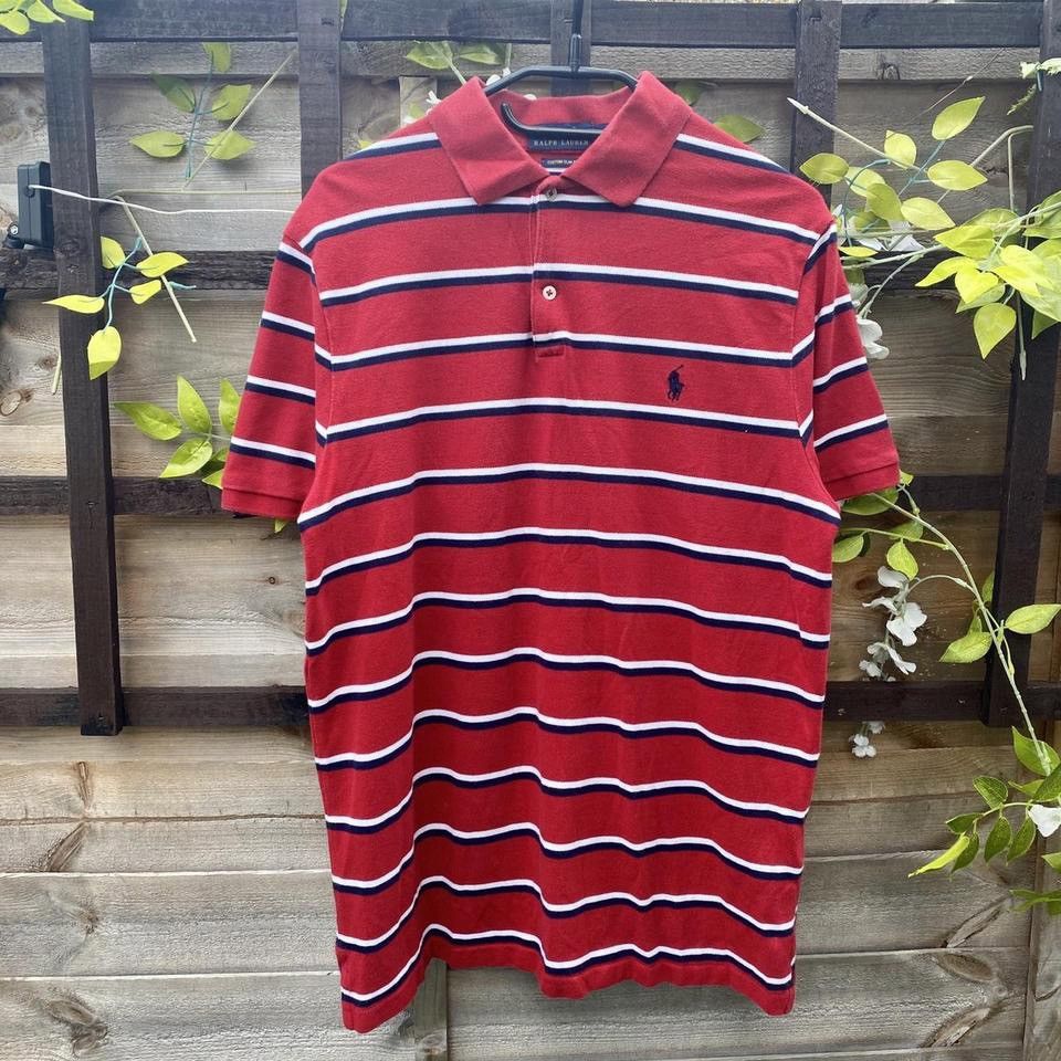 Polo Ralph Lauren Polo Ralph Lauren red & white striped polo shirt ...