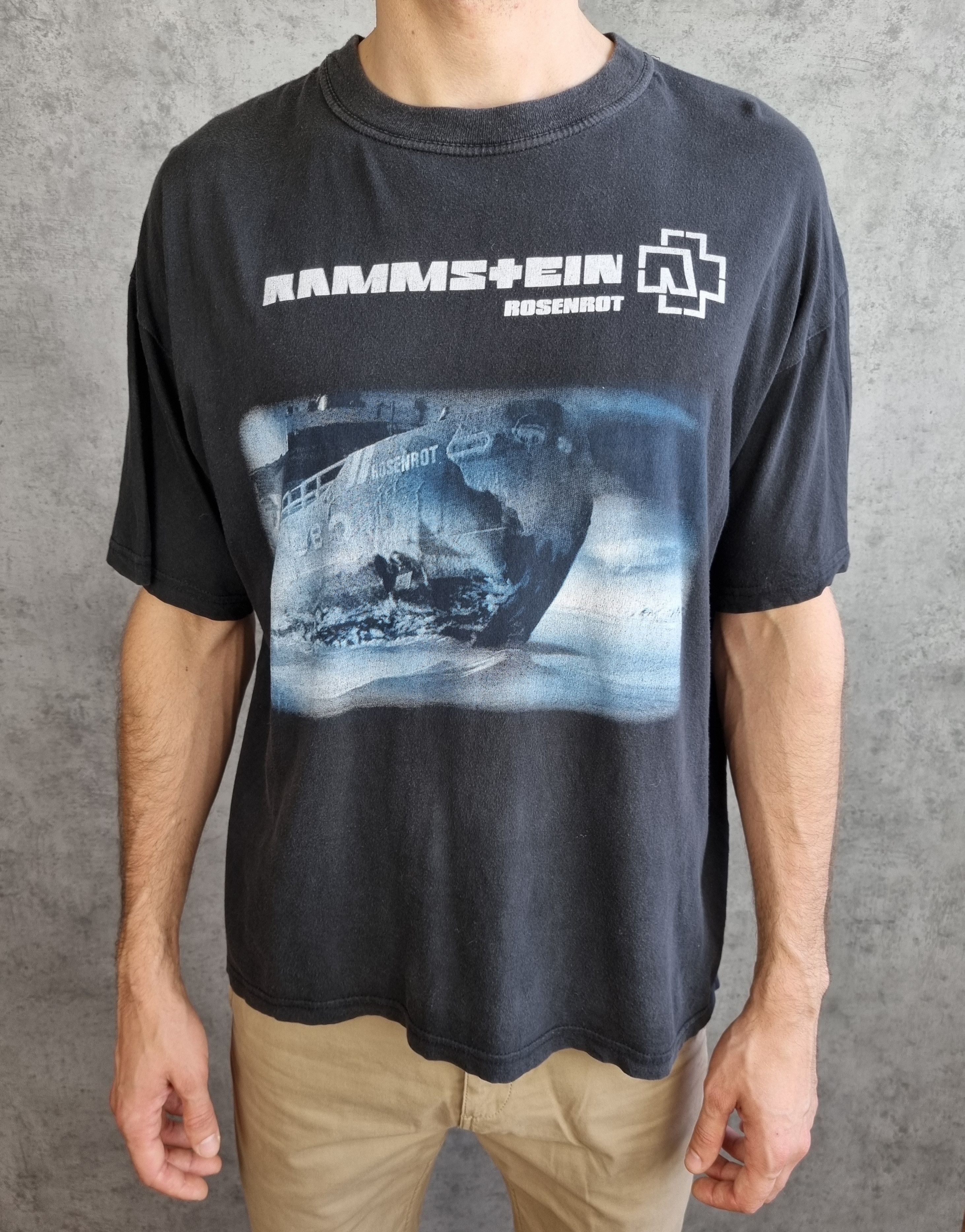 Band Tees × Rock Tees × Vintage Rare RAMMSTEIN Faded Thrashed Tee shirt | Grailed