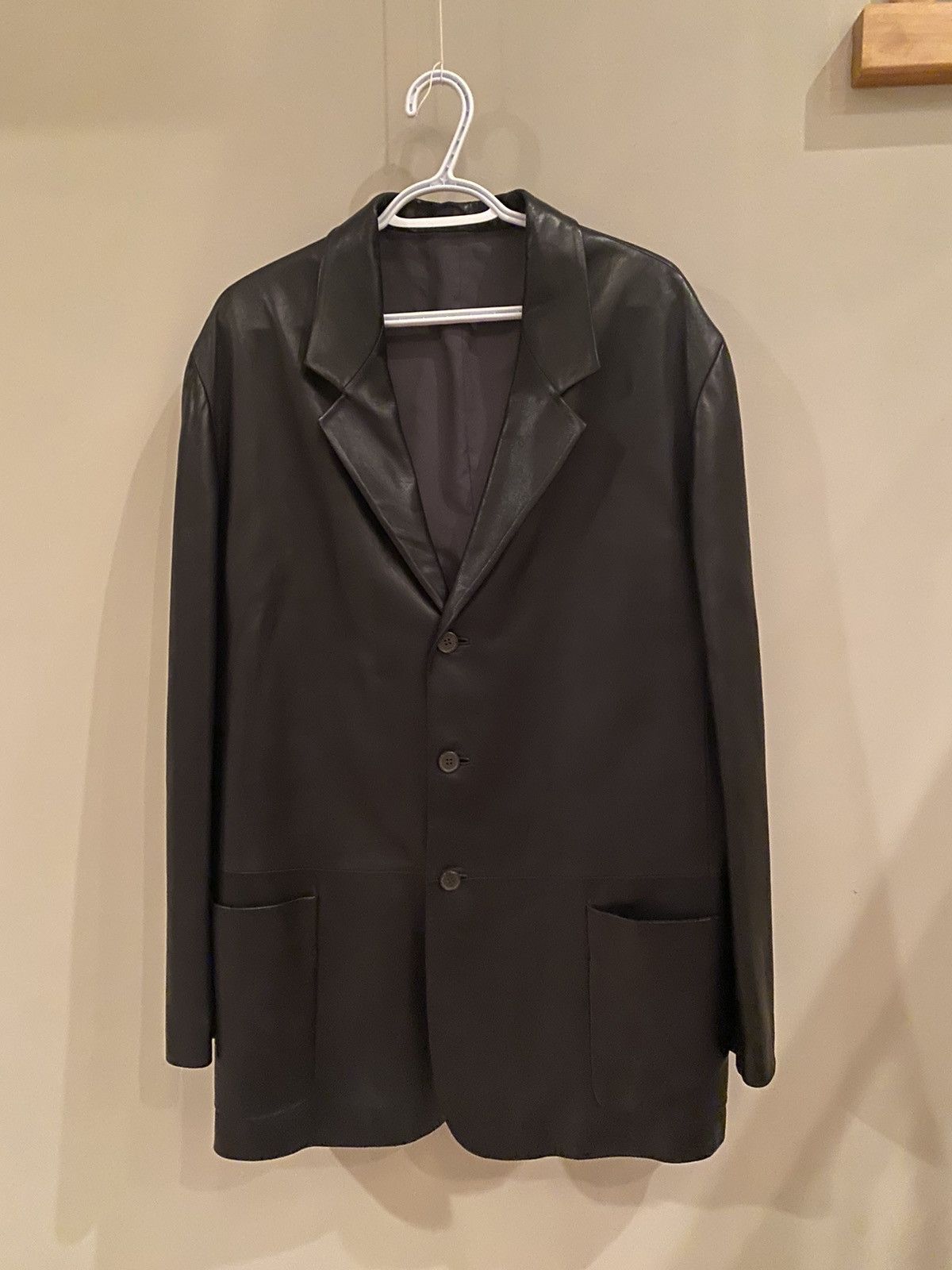 Designer × Loewe Archival Loewe Leather Blazer A$AP Rihanna | Grailed