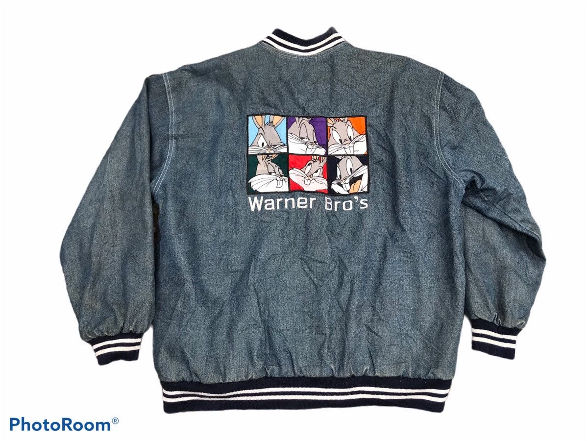 Cartoon Network × Varsity Jacket × Vintage vintage rare 90s bugs bunny ...