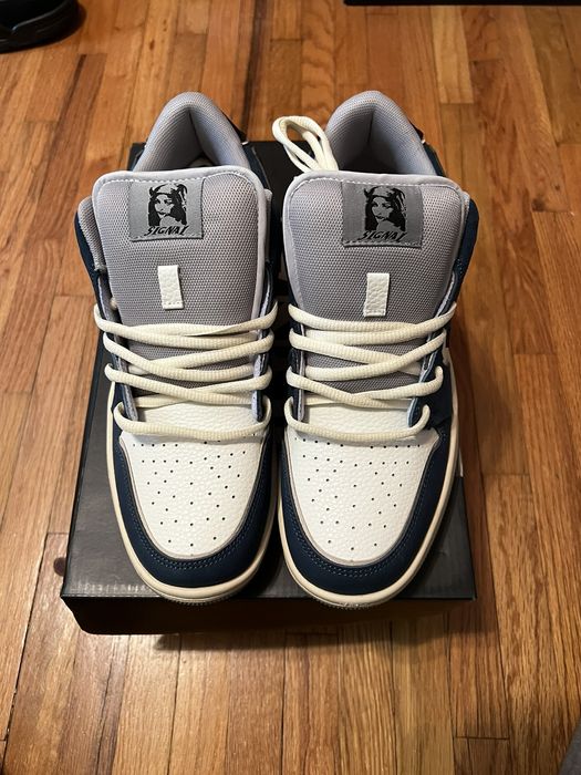 Custom Signal Crash Custom Chrome Heart Dunks | Grailed