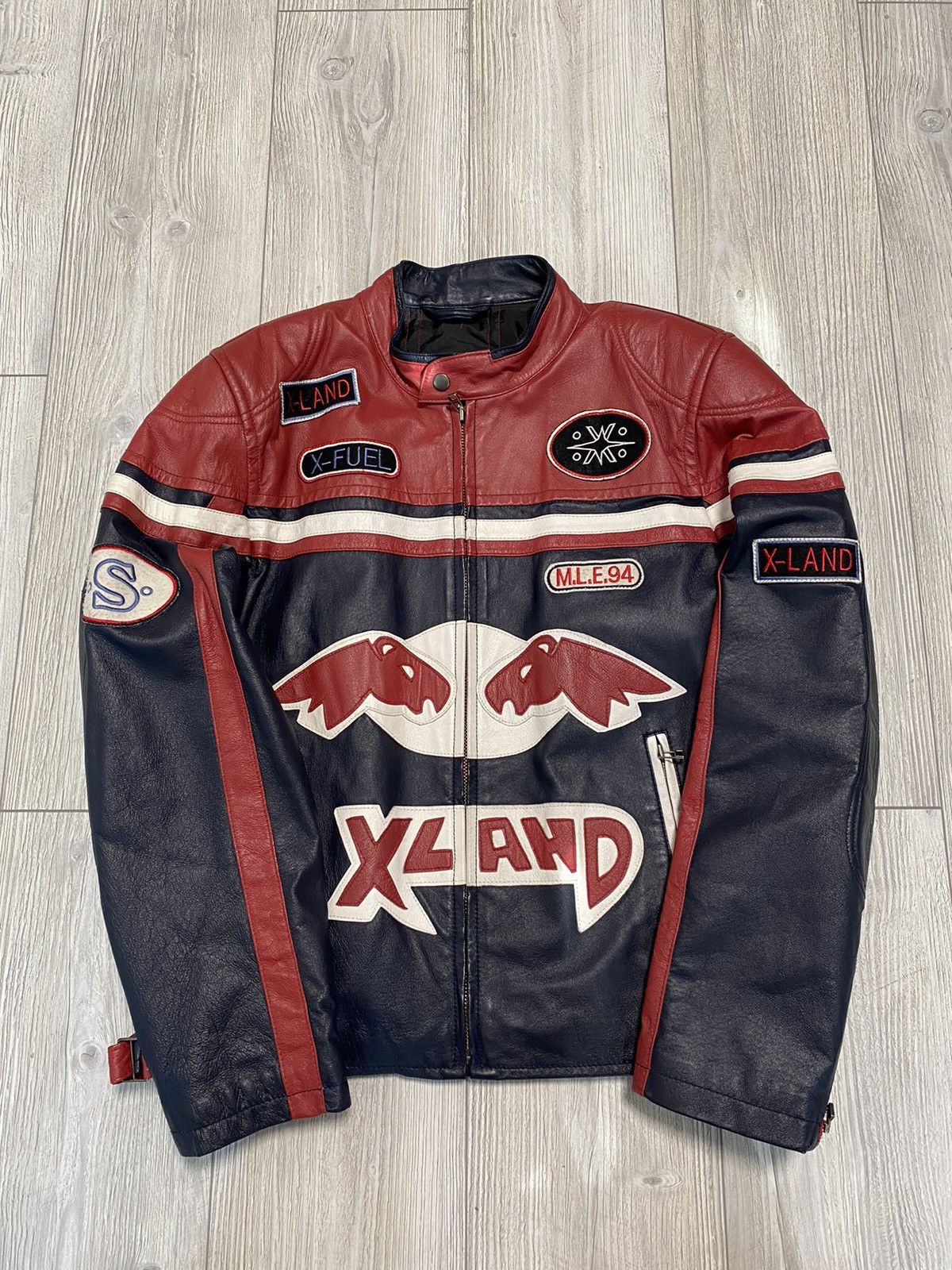 Red Bull XLand Arizona Leather Jacket Racing Made in USA | Grailed