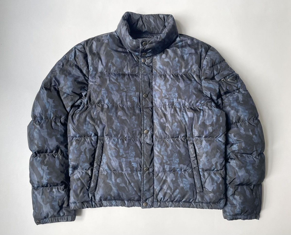 Prada A/W 12 Camo Plaque Down Jacket | Grailed