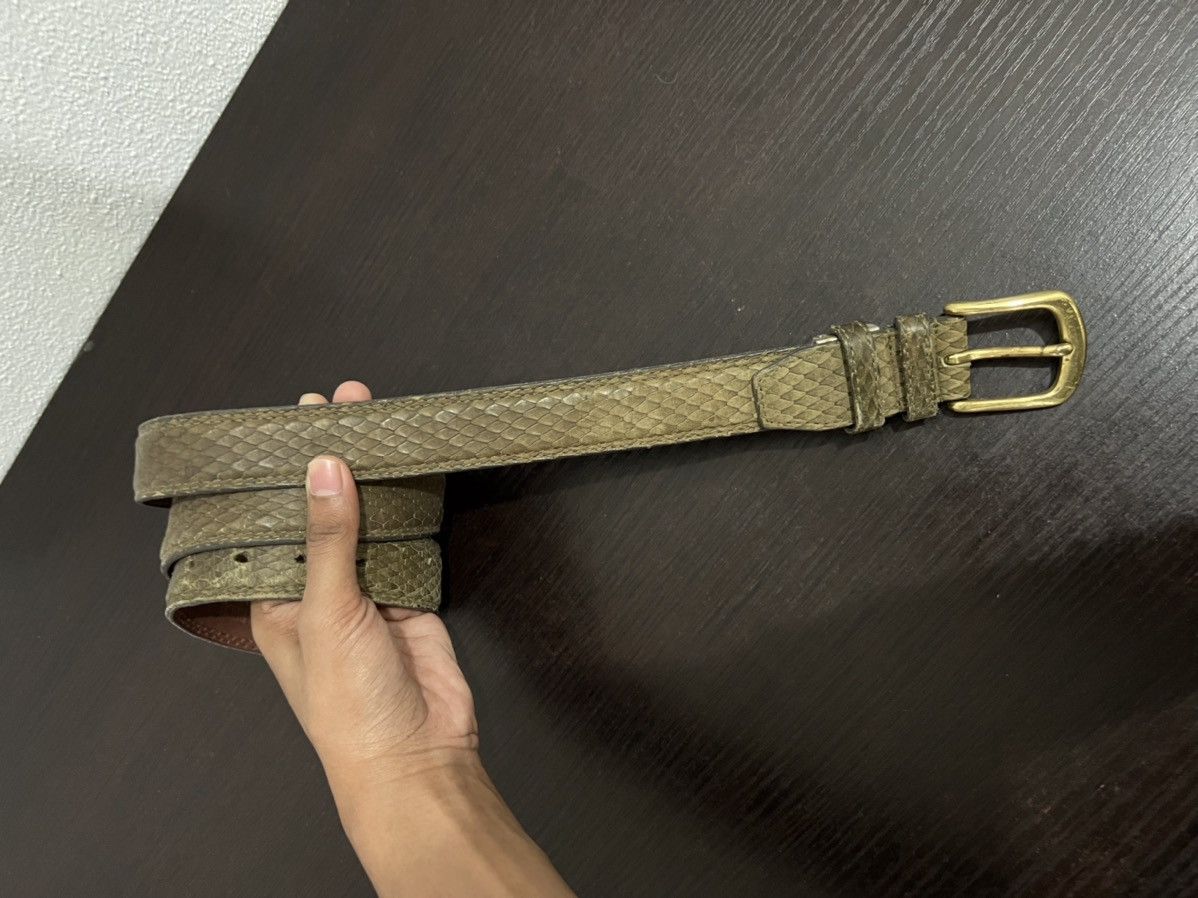 Buckle × Rare × Streetwear Georges Rech Homme Snake Skin Design Belt ...