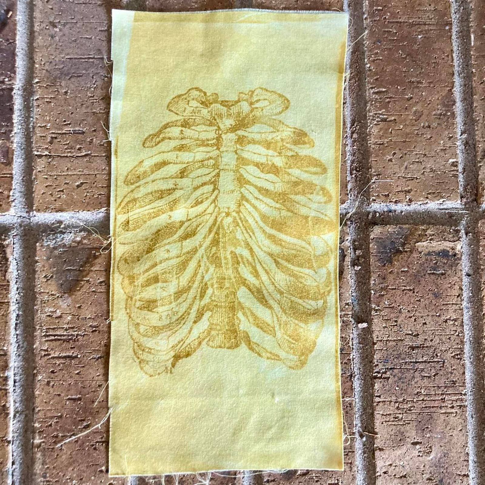 Handmade Solar Dyed Rib Cage Patch | Grailed