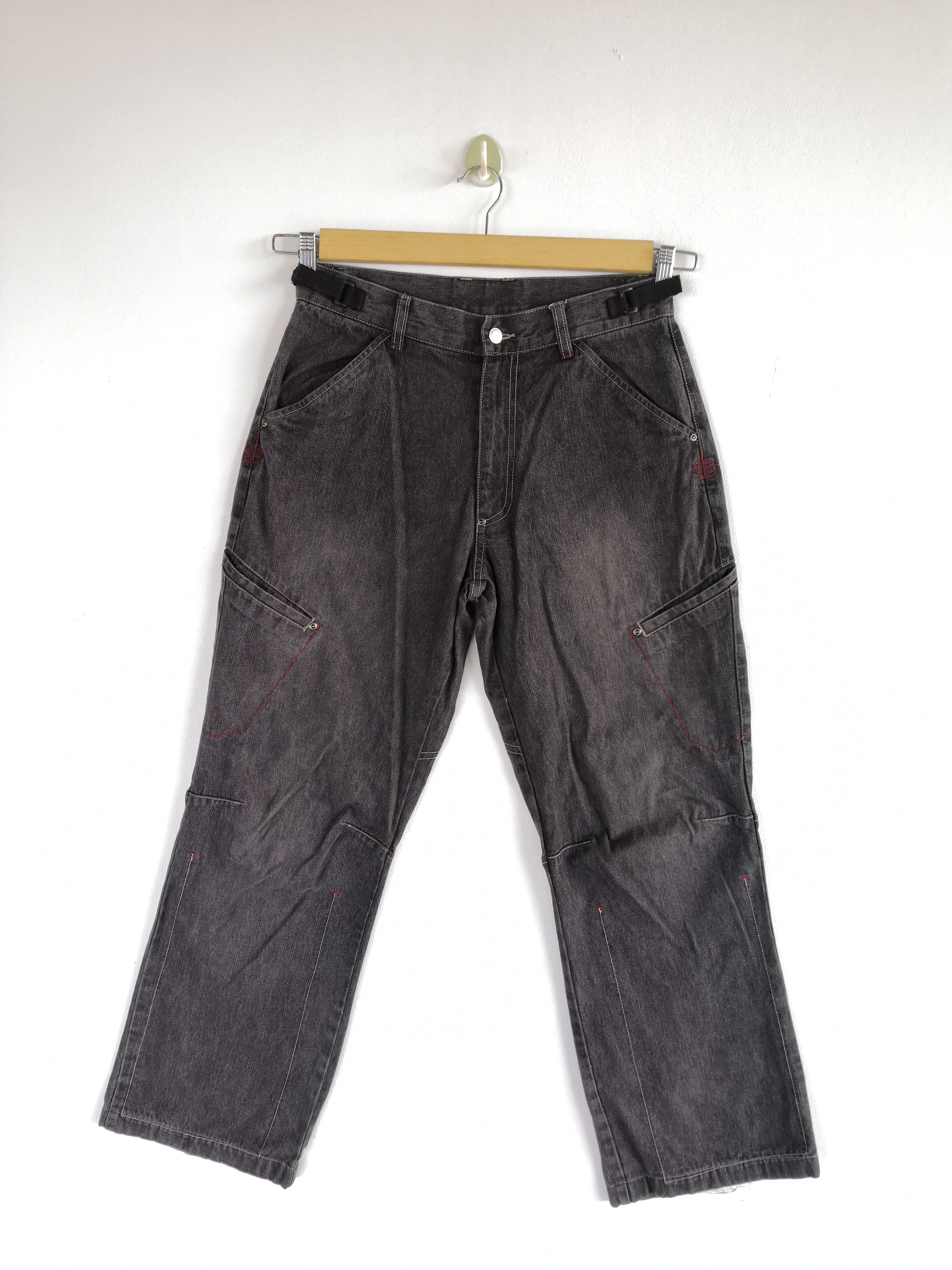 Japanese Brand × Streetwear × Vintage Ameri Fitter Japanese Cargo Pants Multi Pocket Trousers ...