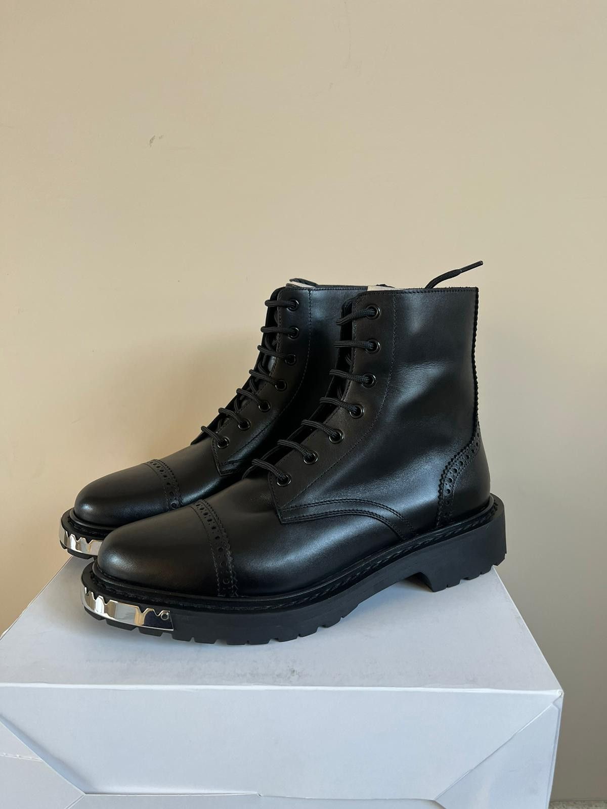Celine Ranger Lace Up Boots With Protection in Black | Grailed