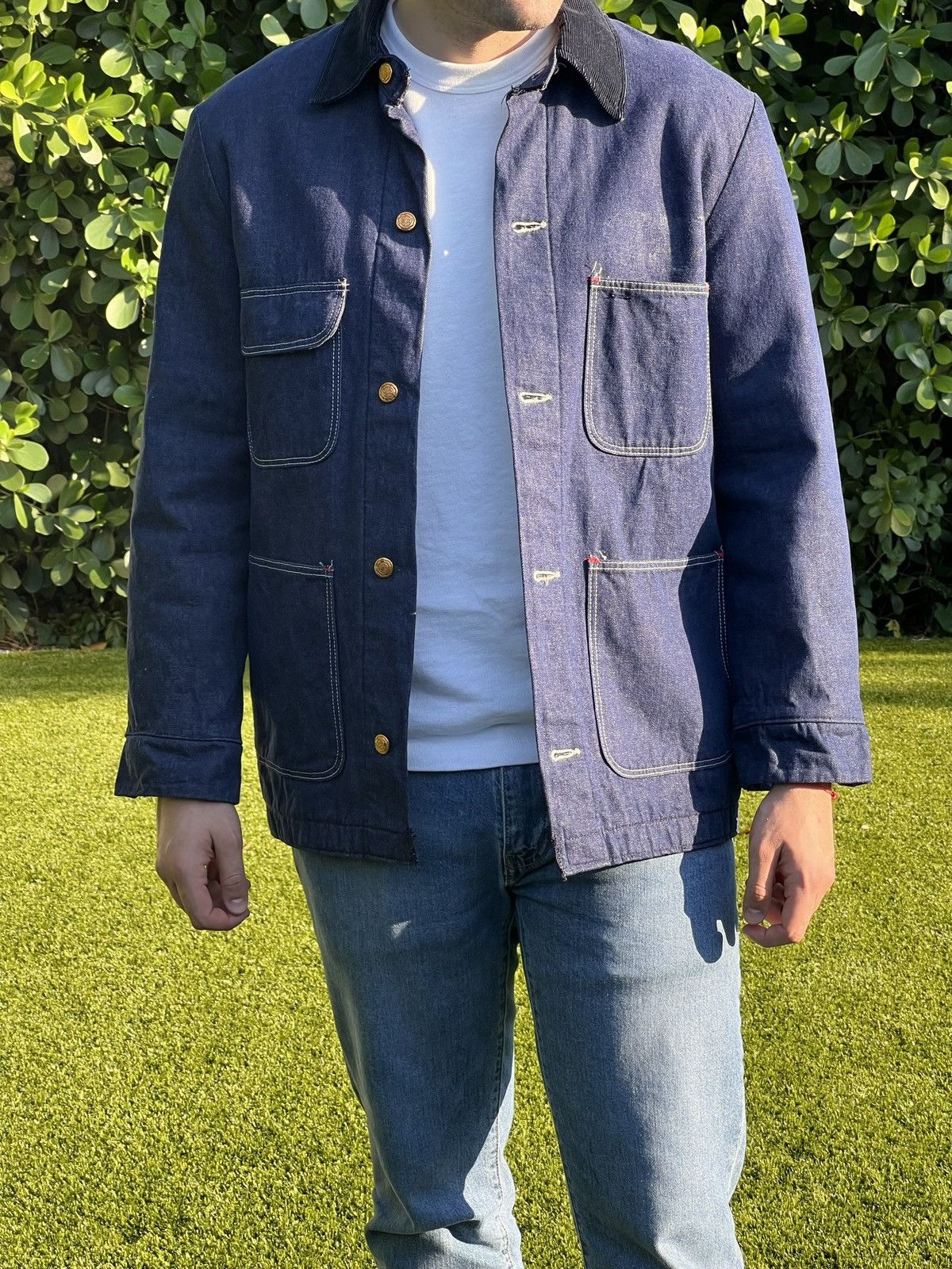 Vintage × Wrangler 60’s Wrangler Denim Lined Chore Jacket | Grailed