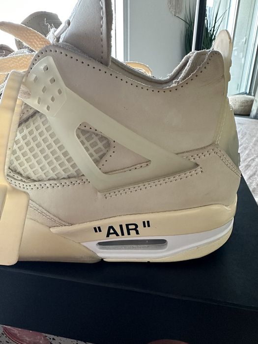 Jordan Brand Off-White x Air Jordan 4 Retro Sail | Grailed