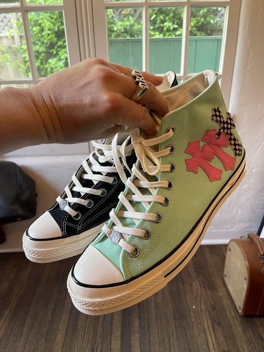 Chrome Hearts Chrome Hearts Converse Chuck Taylor High Top Sneakers ...